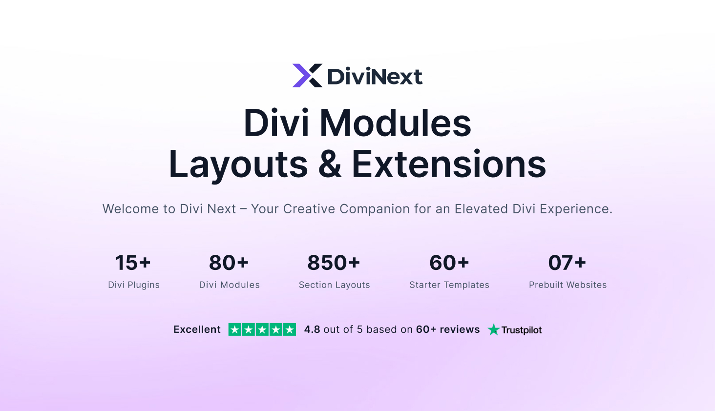 DiviNext: Trusted By 100K+ For Divi Modules, Extensions & Layouts