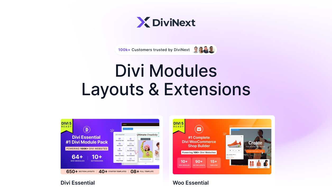 All DiviNext Products – Explore Premium Divi Extensions